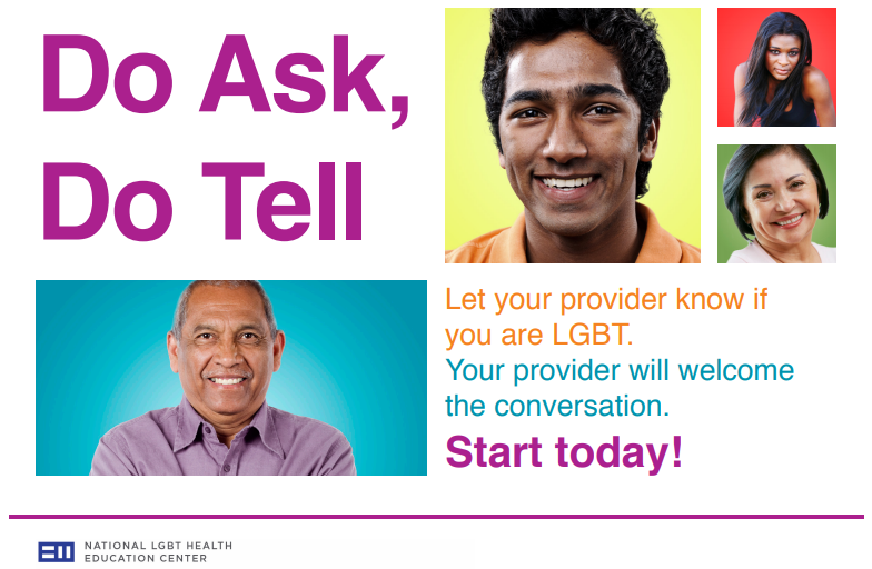 do ask do tell – LGBTQ Primary Care Toolkit